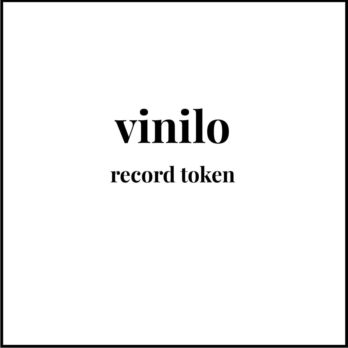 Vinilo Record Token – Vinilo Record Store